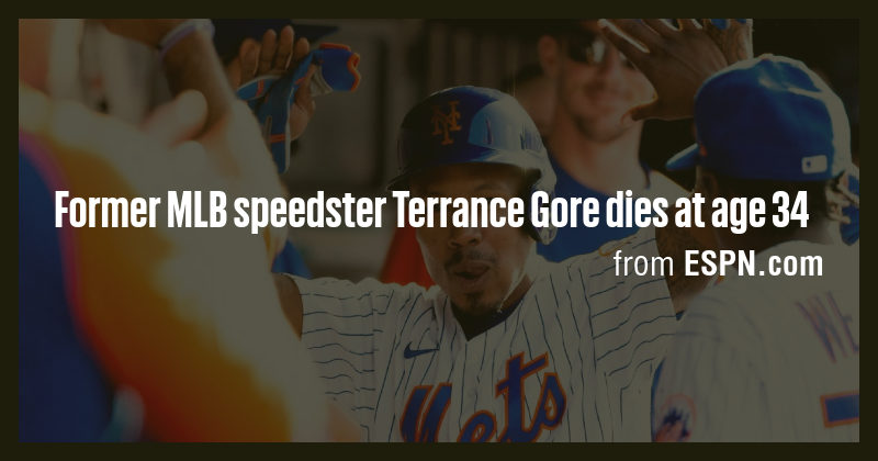 Former MLB speedster Terrance Gore dies at age 34 - Briefly