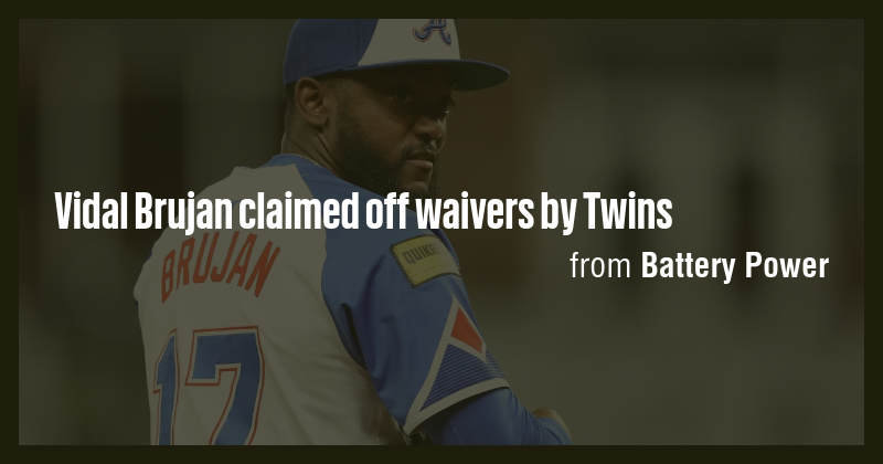 Vidal Brujan claimed off waivers by Twins - Briefly