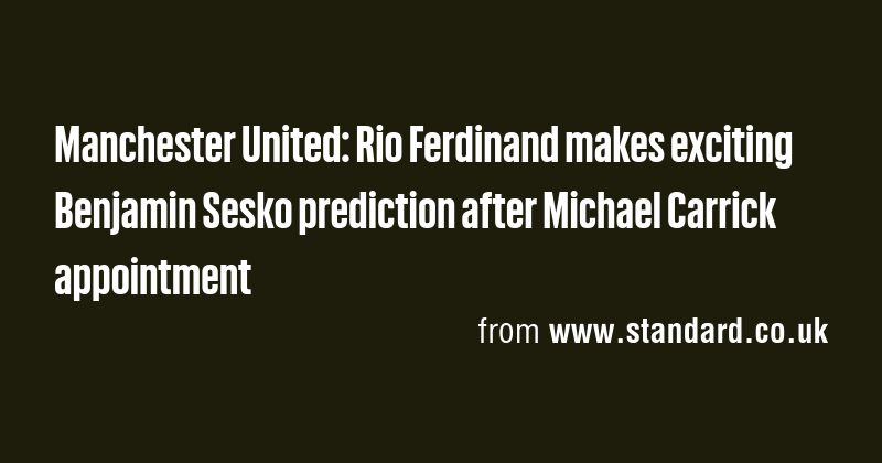 Manchester United: Rio Ferdinand makes exciting Benjamin Sesko ...