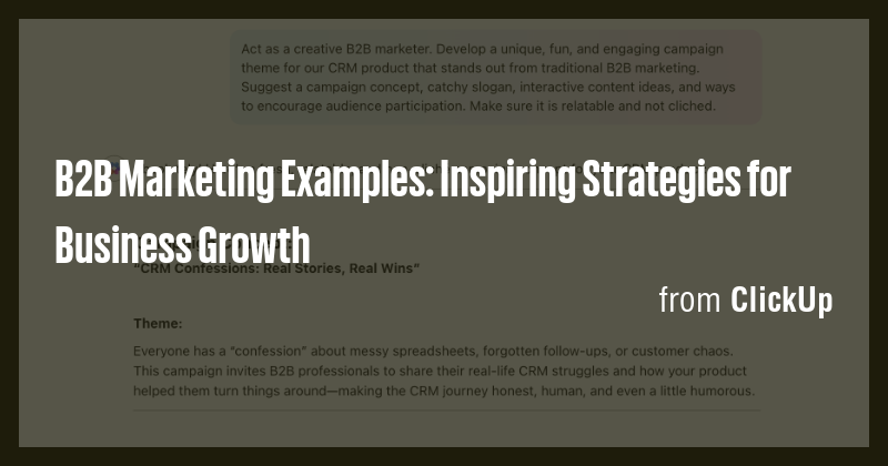B2B Marketing Examples: Inspiring Strategies for Business Growth - Briefly