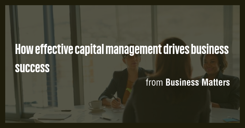 How effective capital management drives business success - Briefly