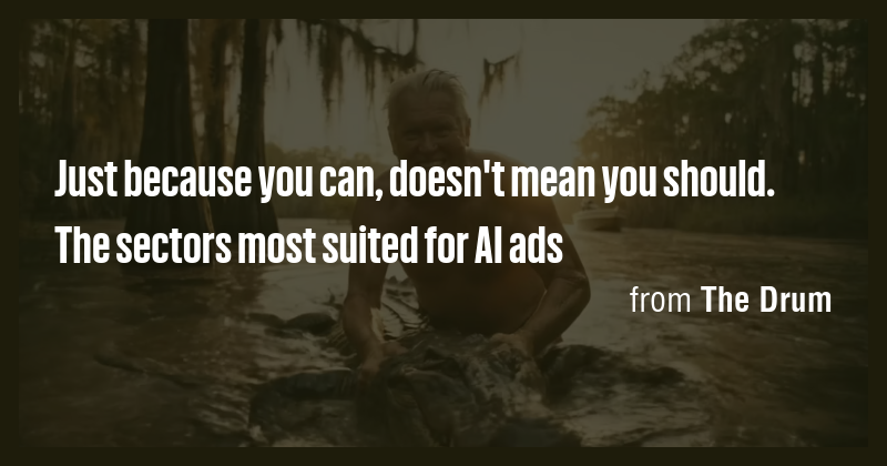 Just because you can, doesn't mean you should. The sectors most suited ...