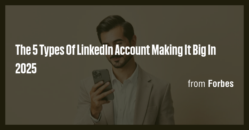 The 5 Types Of LinkedIn Account Making It Big In 2025 - Briefly