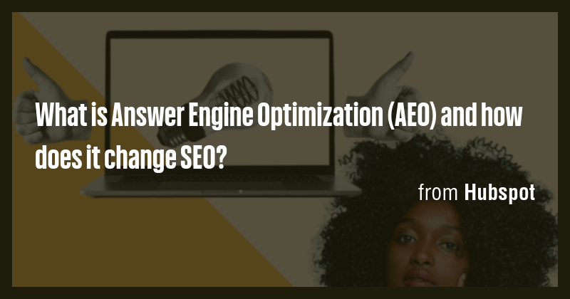 What is Answer Engine Optimization (AEO) and how does it change SEO ...