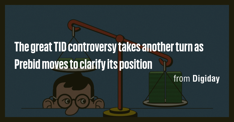 The great TID controversy takes another turn as Prebid moves to clarify ...