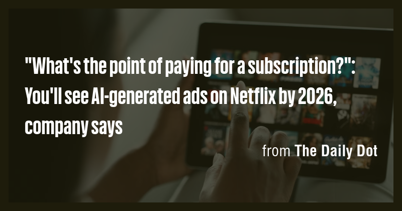 "What's the point of paying for a subscription?": You'll see AI ...