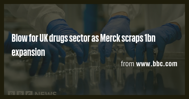 Blow for UK drugs sector as Merck scraps 1bn expansion - Briefly