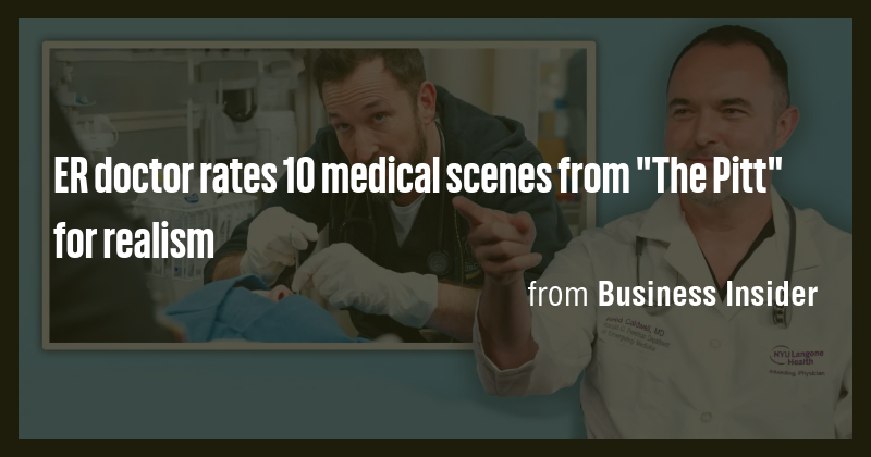 ER doctor rates 10 medical scenes from "The Pitt" for realism - Briefly