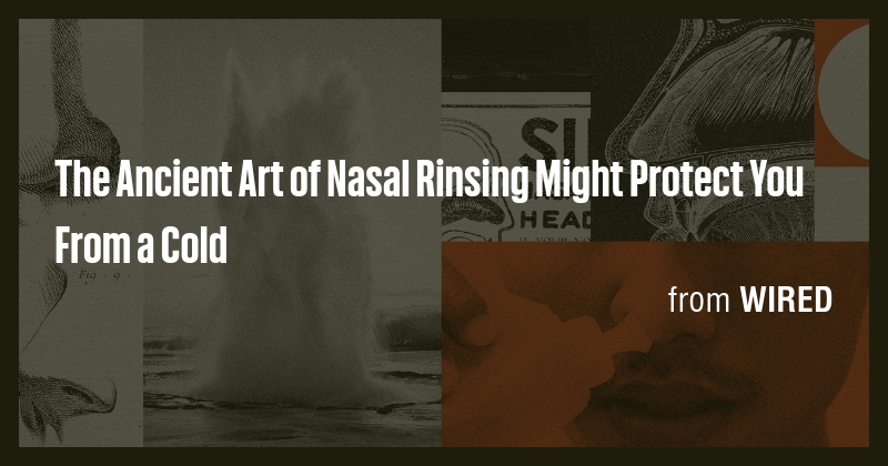 The Ancient Art of Nasal Rinsing Might Protect You From a Cold - Briefly
