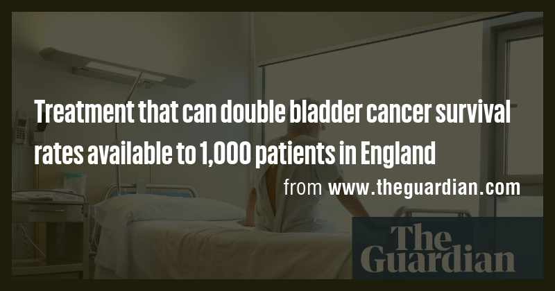 Treatment that can double bladder cancer survival rates available to ...