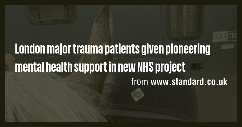 London major trauma patients given pioneering mental health support in ...