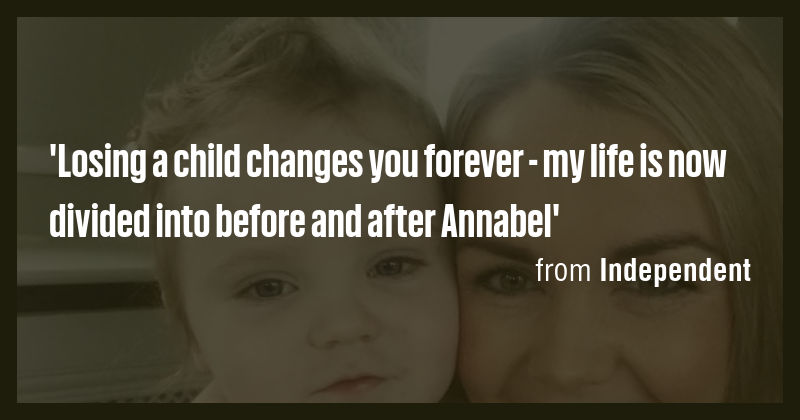 'Losing a child changes you forever - my life is now divided into ...
