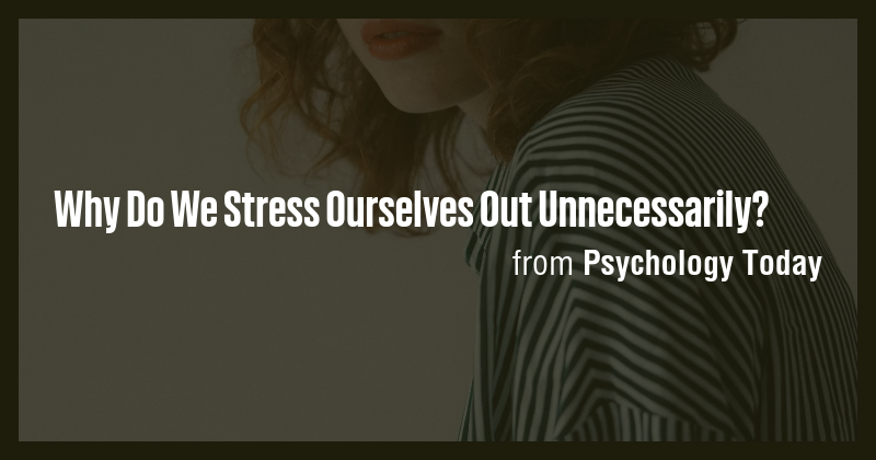 Why Do We Stress Ourselves Out Unnecessarily? - Briefly