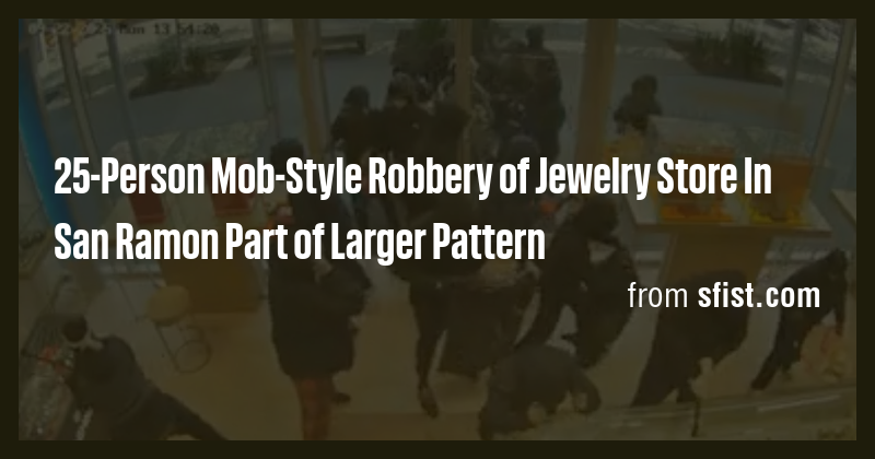 25-Person Mob-Style Robbery of Jewelry Store In San Ramon Part of ...