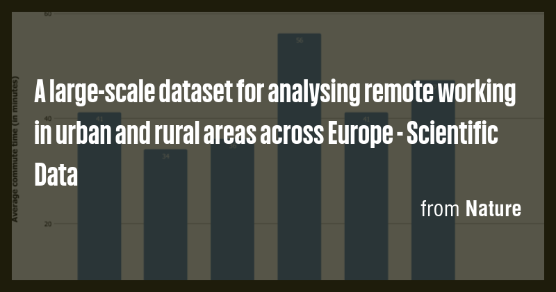 A large-scale dataset for analysing remote working in urban and rural ...
