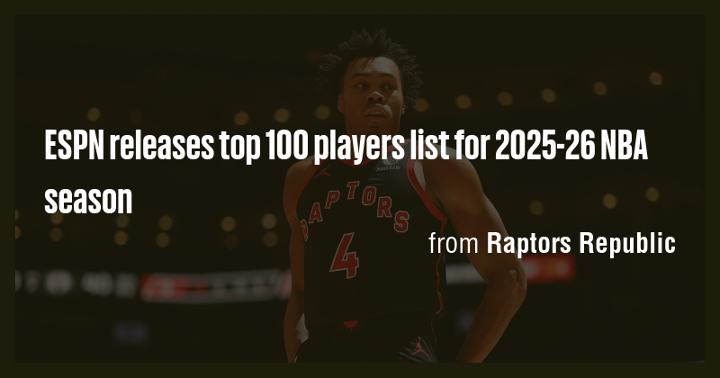 ESPN releases top 100 players list for 2025-26 NBA season - Briefly