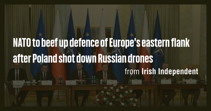 NATO to beef up defence of Europe's eastern flank after Poland shot ...