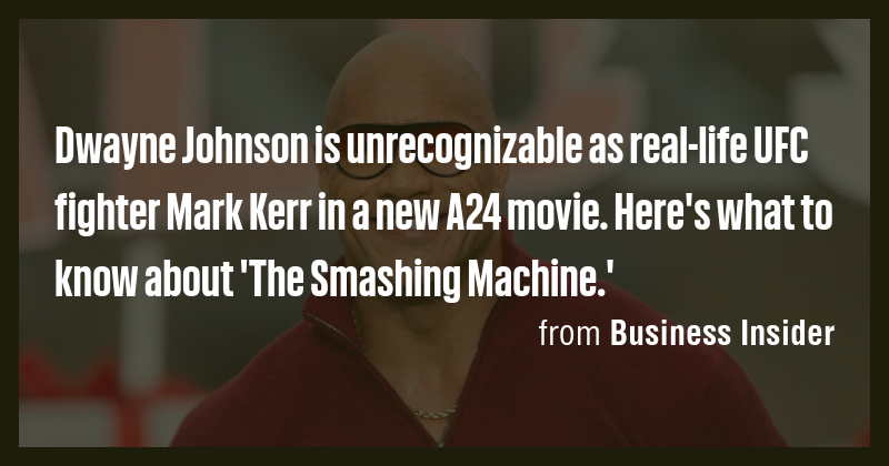 Dwayne Johnson is unrecognizable as real-life UFC fighter Mark Kerr in ...