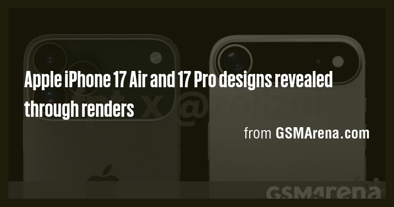 Apple iPhone 17 Air and 17 Pro designs revealed through renders - Briefly