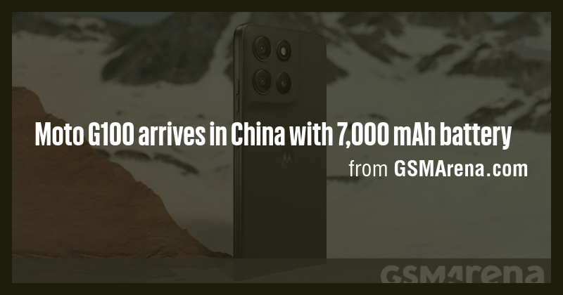 Moto G100 arrives in China with 7,000 mAh battery - Briefly