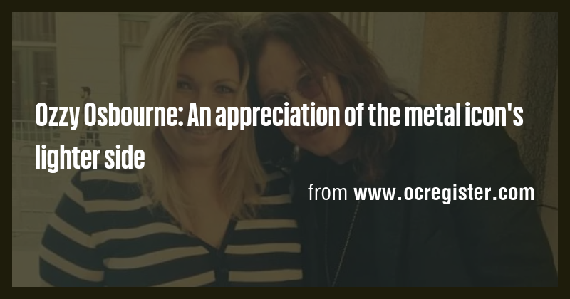 Ozzy Osbourne: An appreciation of the metal icon's lighter side - Briefly