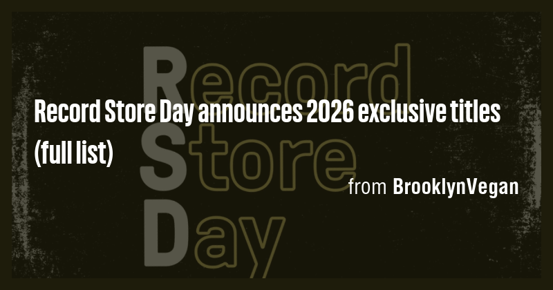 Record Store Day announces 2026 exclusive titles (full list) - Briefly