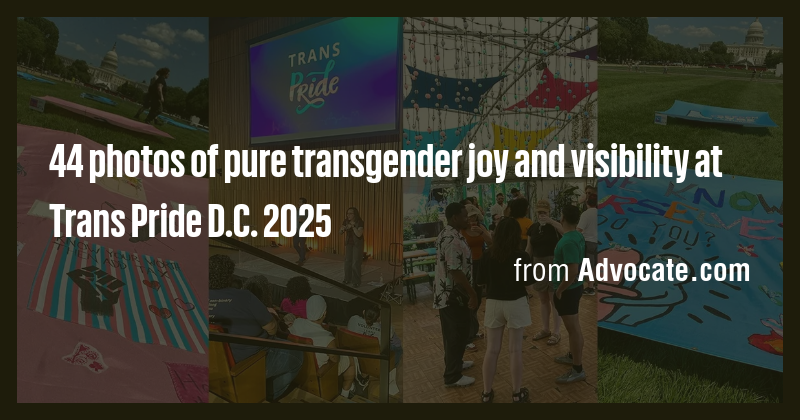 44 photos of pure transgender joy and visibility at Trans Pride D.C ...