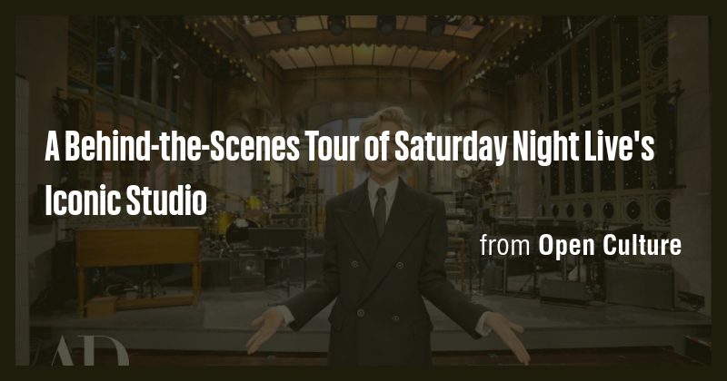 A Behind-the-Scenes Tour of Saturday Night Live's Iconic Studio - Briefly