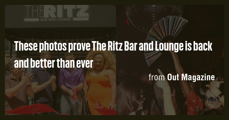 These photos prove The Ritz Bar and Lounge is back and better than ever ...