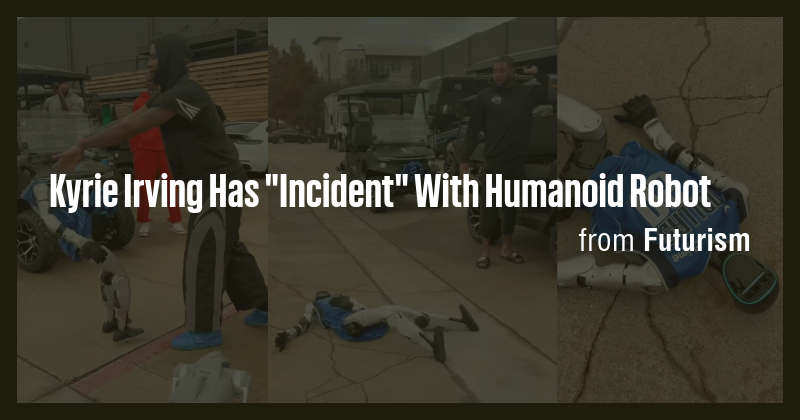 Kyrie Irving Has "Incident" With Humanoid Robot - Briefly