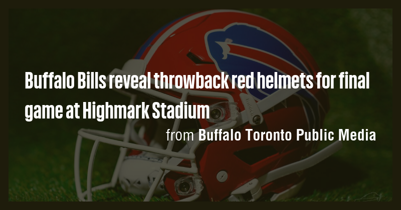 Buffalo Bills reveal throwback red helmets for final game at Highmark ...