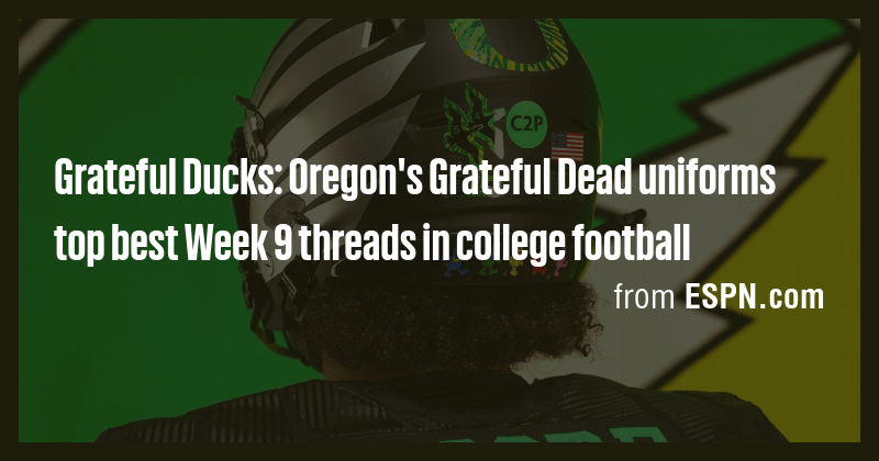 Grateful Ducks: Oregon's Grateful Dead uniforms top best Week 9 threads ...