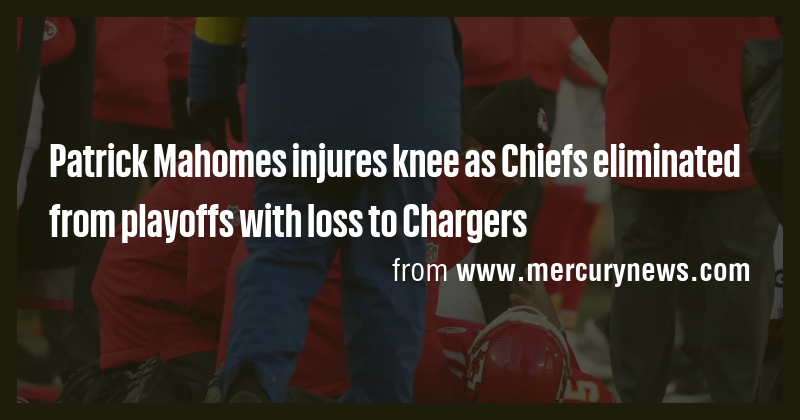 Patrick Mahomes injures knee as Chiefs eliminated from playoffs with ...