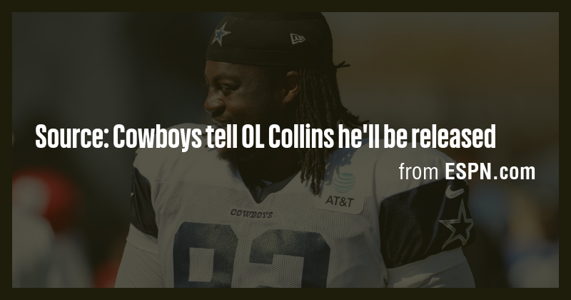 Source: Cowboys tell OL Collins he'll be released - Briefly