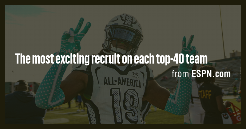 The most exciting recruit on each top-40 team - Briefly