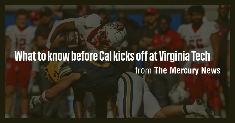 What to know before Cal kicks off at Virginia Tech - Briefly