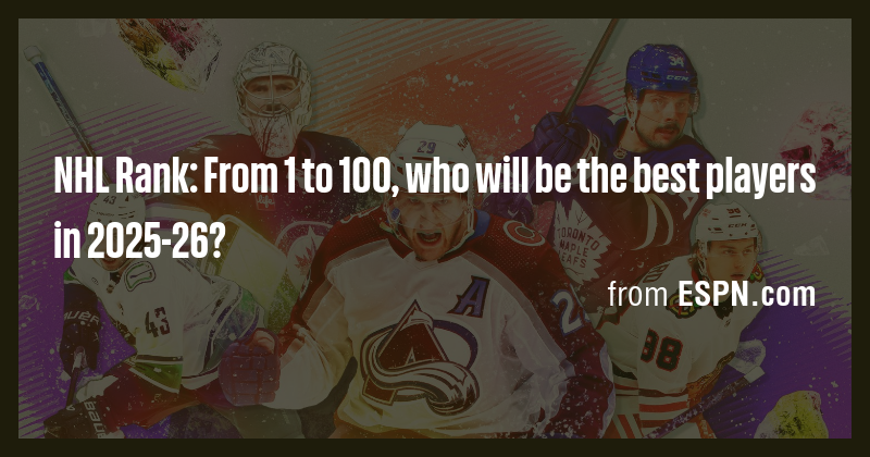NHL Rank: From 1 to 100, who will be the best players in 2025-26? - Briefly