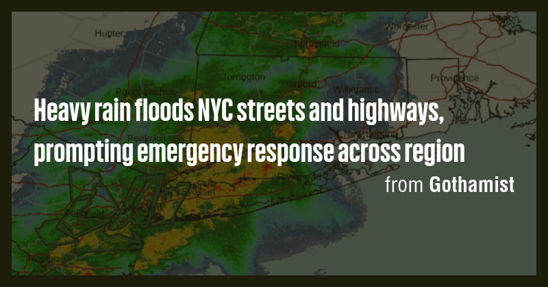 Heavy rain floods NYC streets and highways, prompting emergency ...