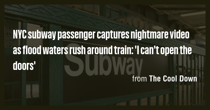 NYC subway passenger captures nightmare video as flood waters rush ...