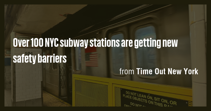 Over 100 NYC subway stations are getting new safety barriers - Briefly