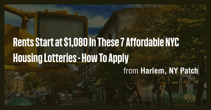 Rents Start at $1,080 In These 7 Affordable NYC Housing Lotteries - How ...