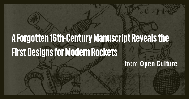 A Forgotten 16th-Century Manuscript Reveals the First Designs for ...