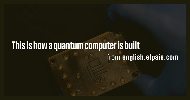 This is how a quantum computer is built - Briefly
