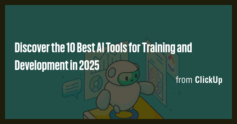 Discover the 10 Best AI Tools for Training and Development in 2025 ...