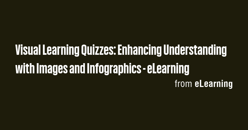 Visual Learning Quizzes: Enhancing Understanding with Images and ...