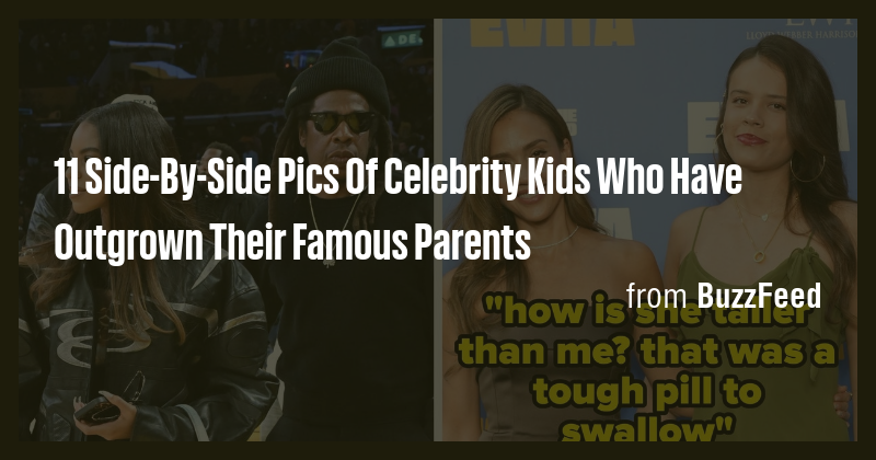 11 Side-By-Side Pics Of Celebrity Kids Who Have Outgrown Their Famous ...