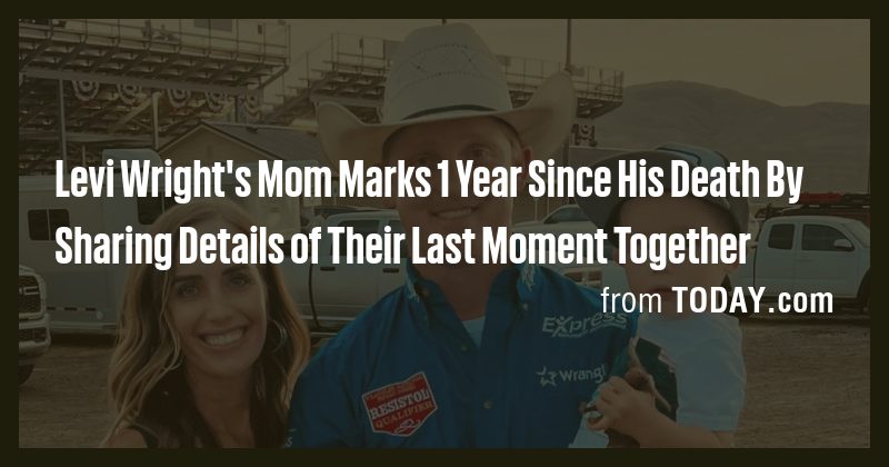 Levi Wright's Mom Marks 1 Year Since His Death By Sharing Details of ...