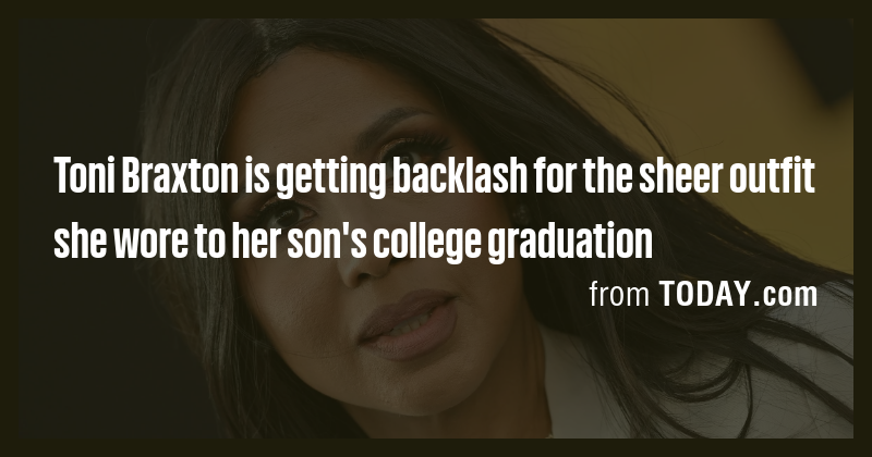Toni Braxton is getting backlash for the sheer outfit she wore to her ...