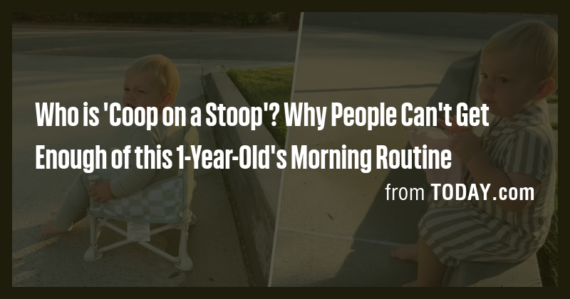 Who is 'Coop on a Stoop'? Why People Can't Get Enough of this 1-Year ...