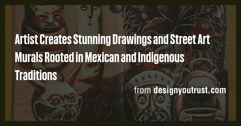 Artist Creates Stunning Drawings and Street Art Murals Rooted in ...